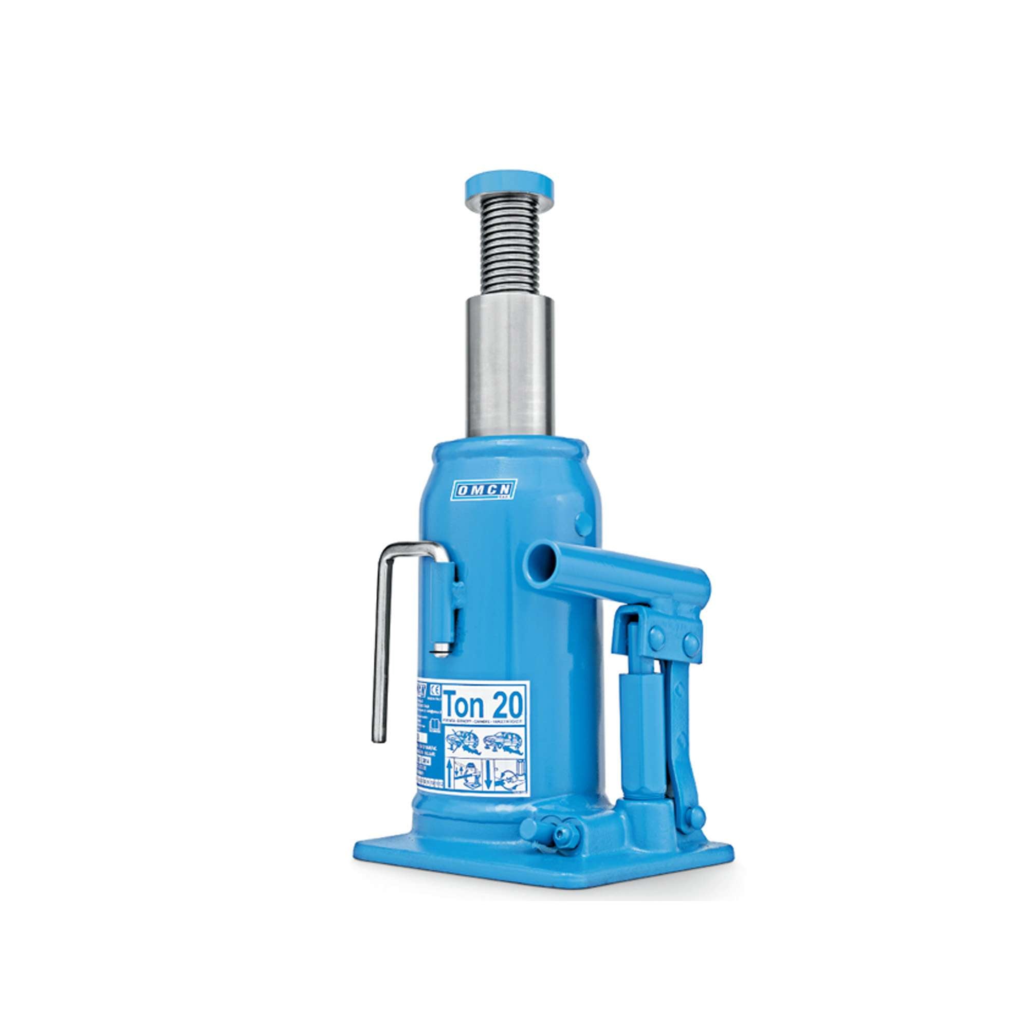 Hydraulic bottle jack, lift 575 mm, lifting capacity 20000 kg - OMCN 1