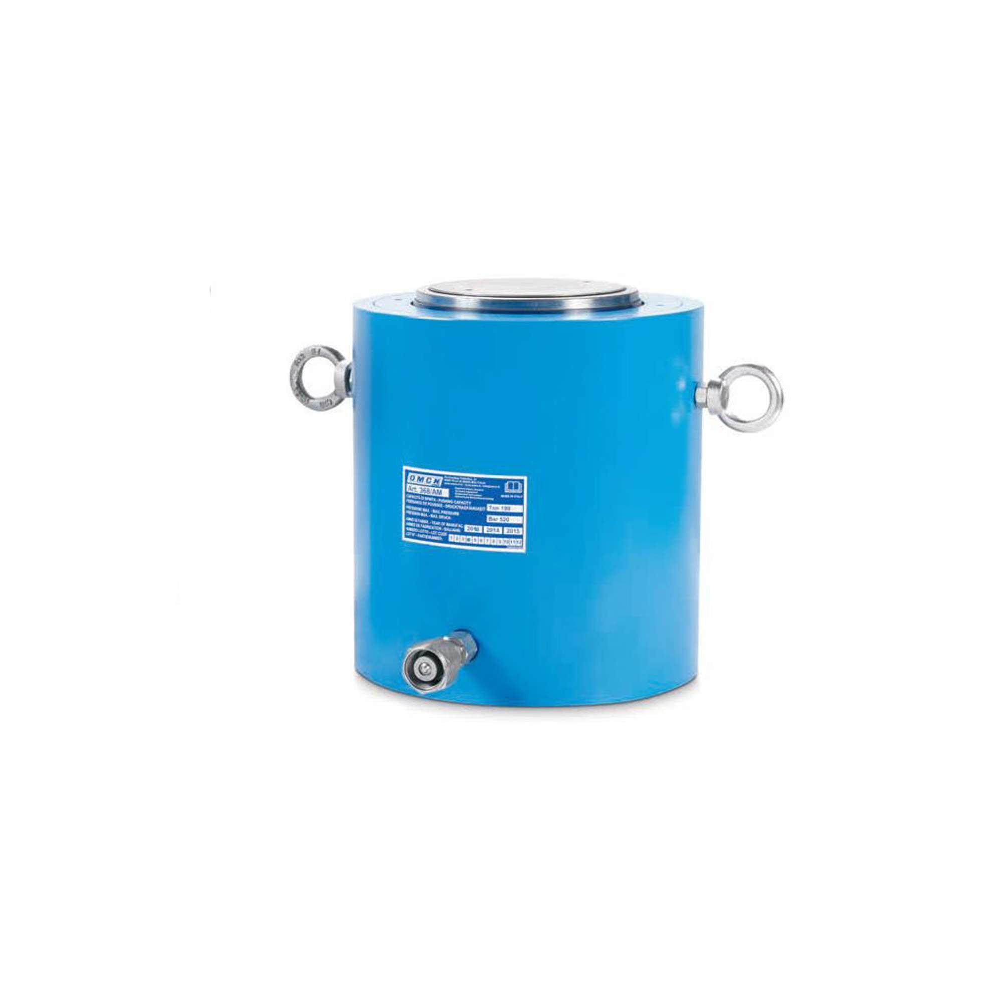 Hydraulic cylinder 245 ton capacity with spring return H.485mm - OMCN